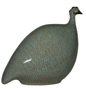 La Pintade Caillard Grey with Sky Blue Guinea Hen | Art of Inside | THE ...